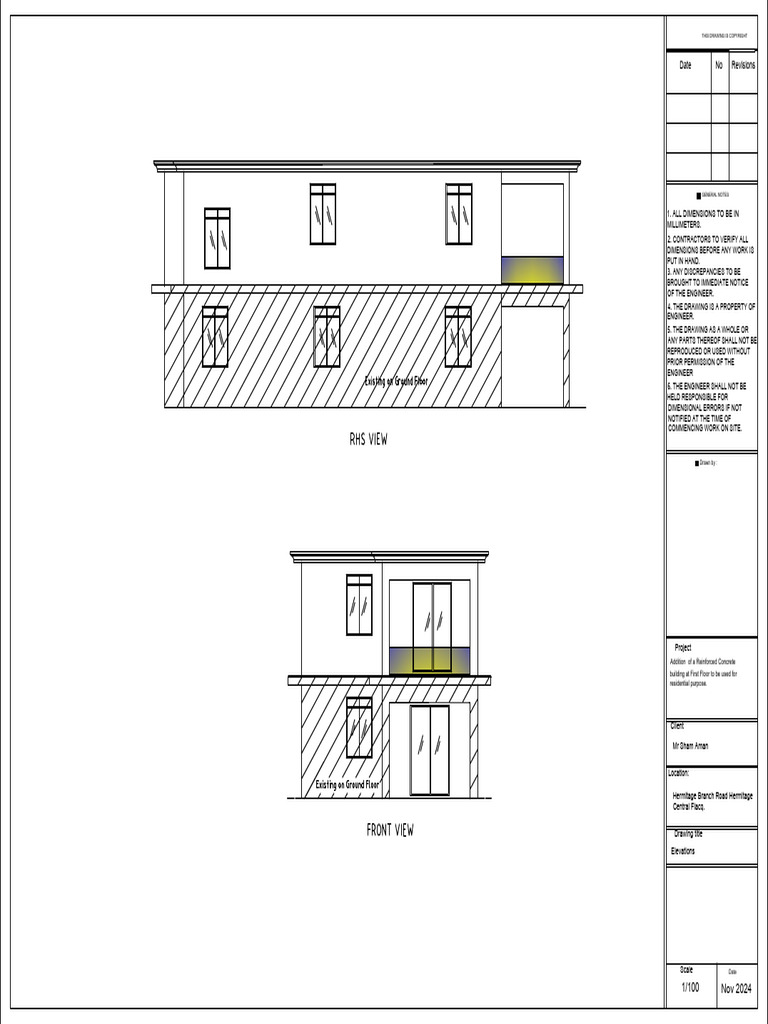 Residential Building Elevation Drawing Pdf