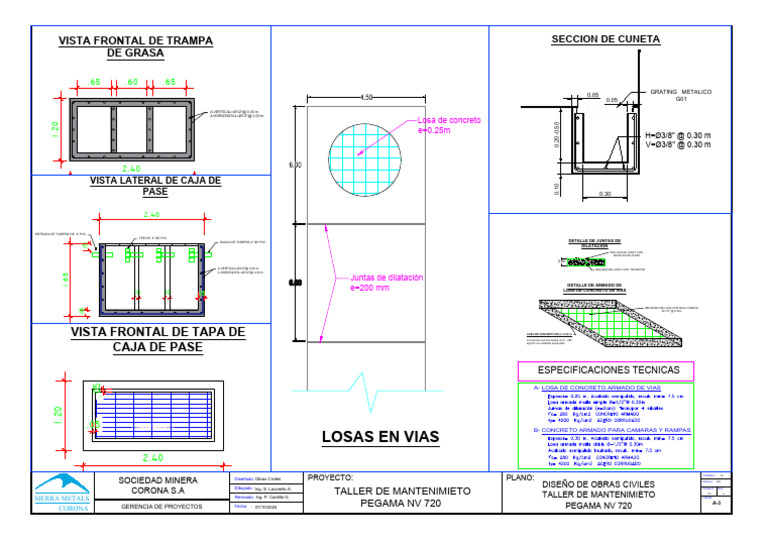 OBRAS CIVILES TALLER MTTO NV 720-FINAL-Layout3 | PDF
