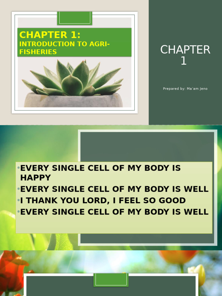 Chapter 1 Introduction To Agri Fisheries New 1 | PDF | Aquaculture | Agriculture