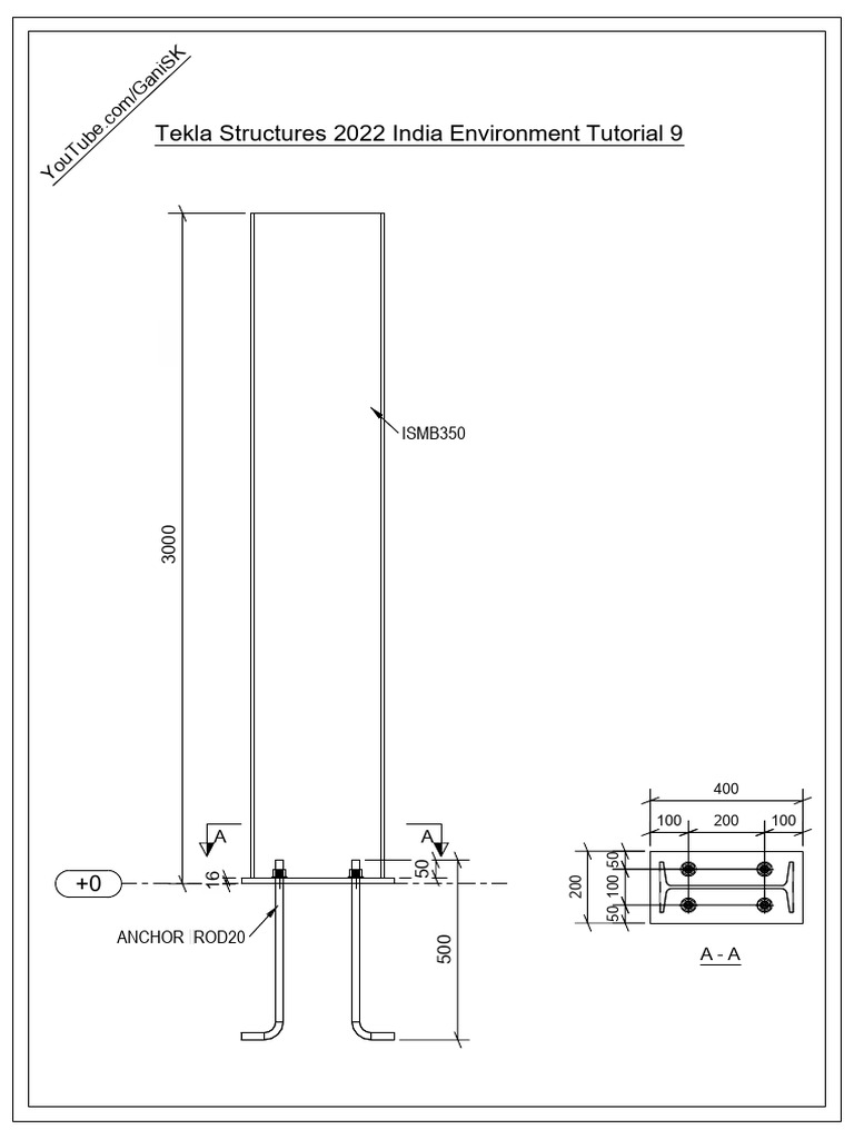 Tekla Structures 2022 India Environment Tutorial 9 With PDF Example | PDF