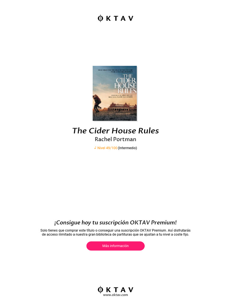 The Cider House Ruler (Partitura) | PDF