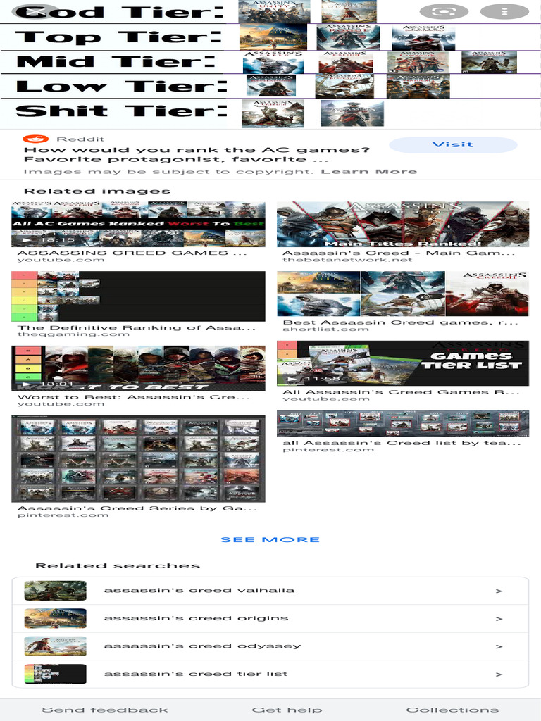 Assassin's Creed Ranked - Google Search | PDF | Games & Activities