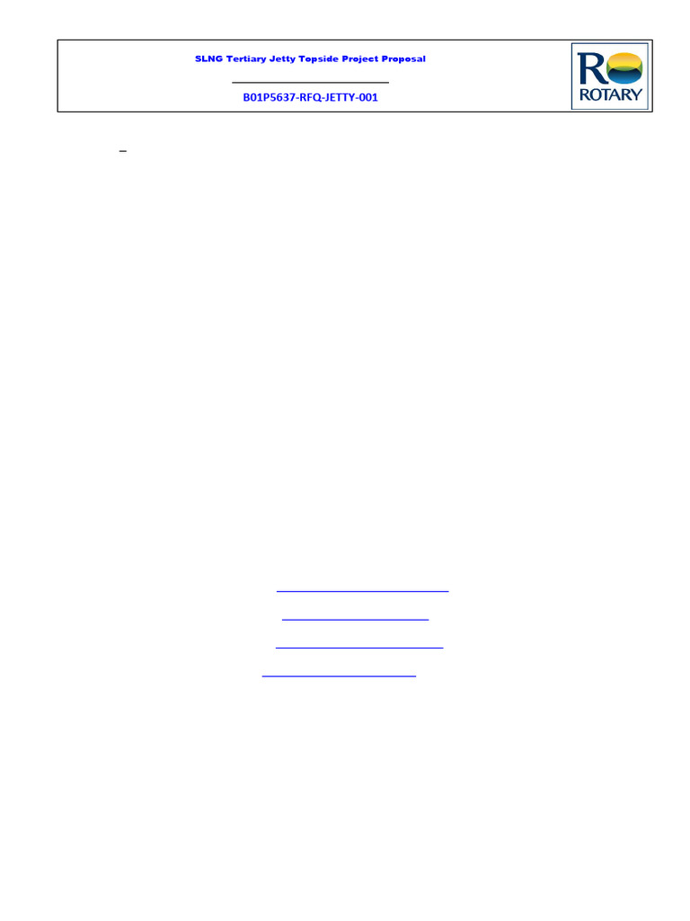 Jetty Topside Project RFQ Submission | PDF | Specification (Technical ...