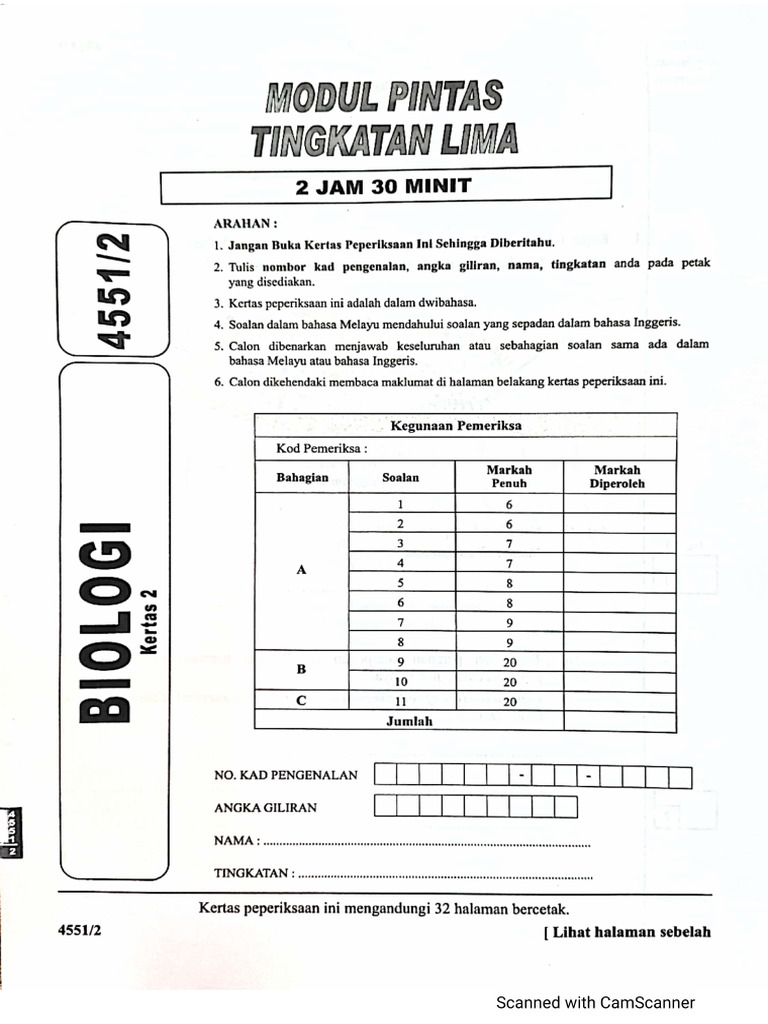 (BIO) SEL ModulPintas Set1 K2 | PDF