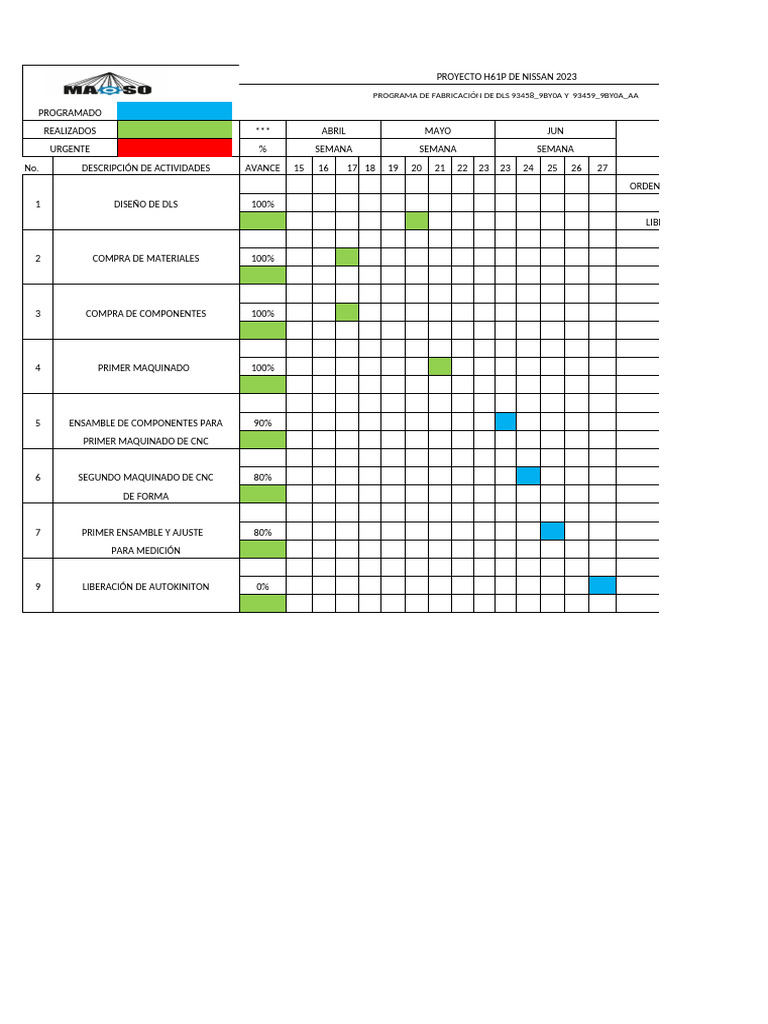 PROGRAM H61P DE NISSAN DE DLS 93458-59 Actual | PDF