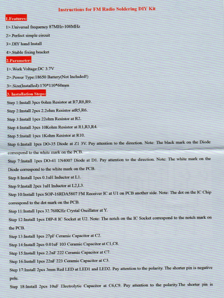 FM Kit Manual-2024 | PDF