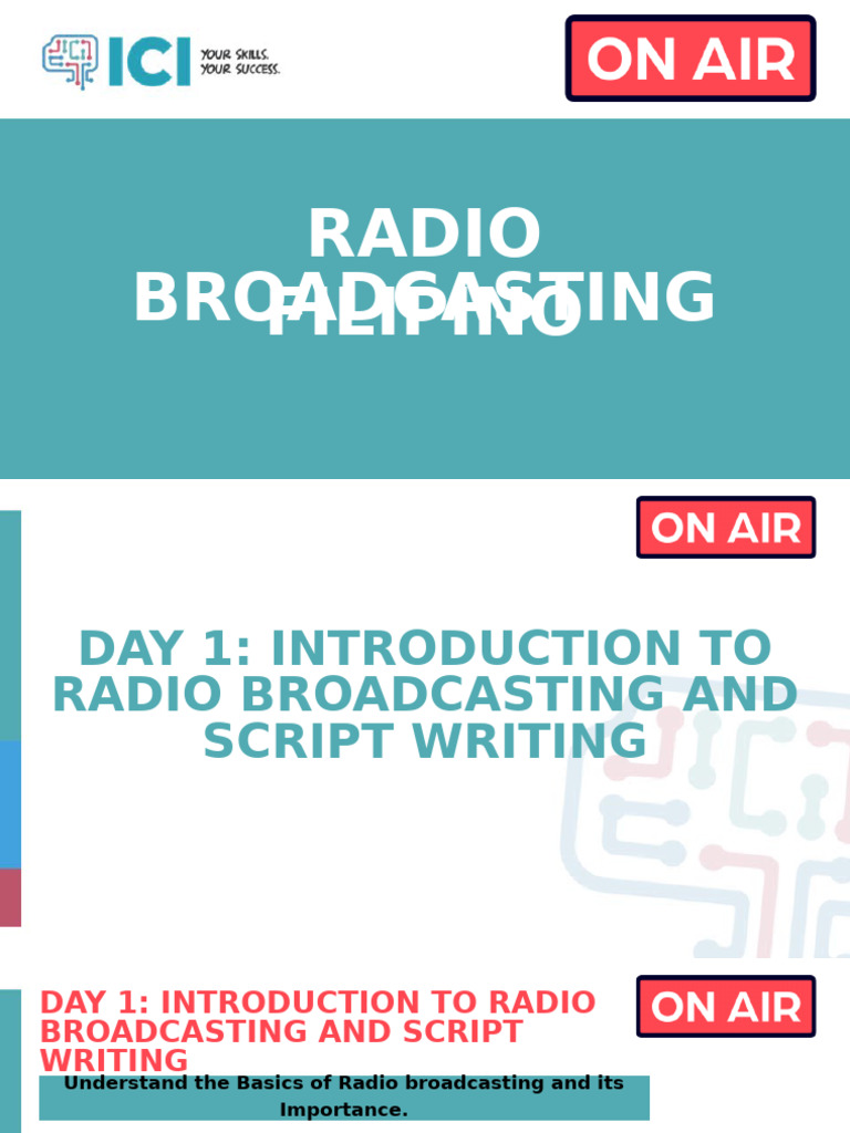 Filipino Radio Broadcasting Tips | PDF
