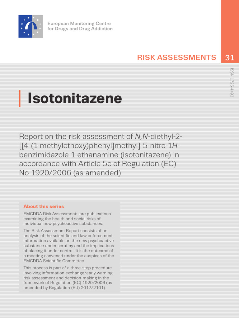 Emcdda Risk Assessment Report On Isotonitazene | PDF | Opioid | Fentanyl