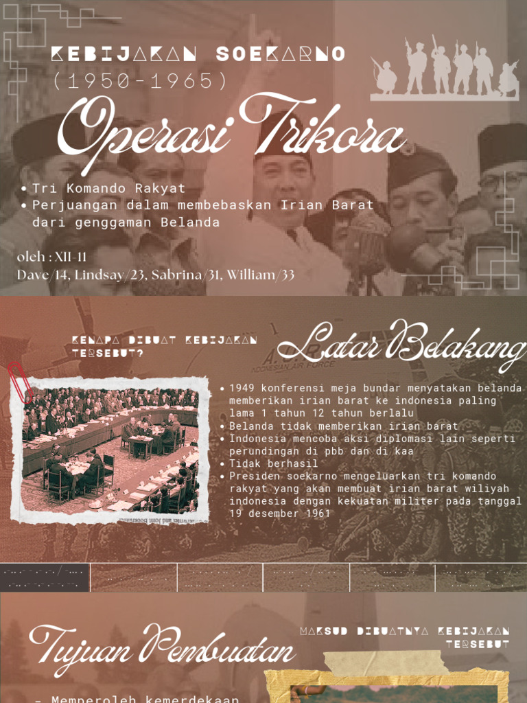 Kebijakan Soekarno - Operasi Trikora | PDF