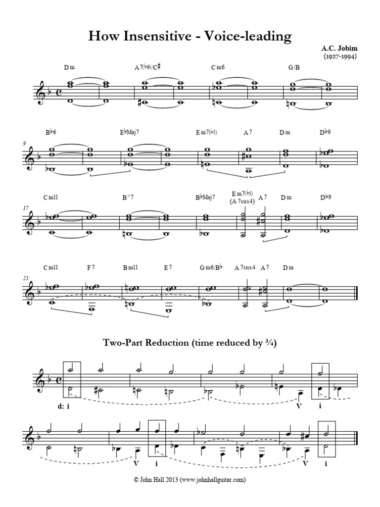 How Insensitive Voice Leading | PDF