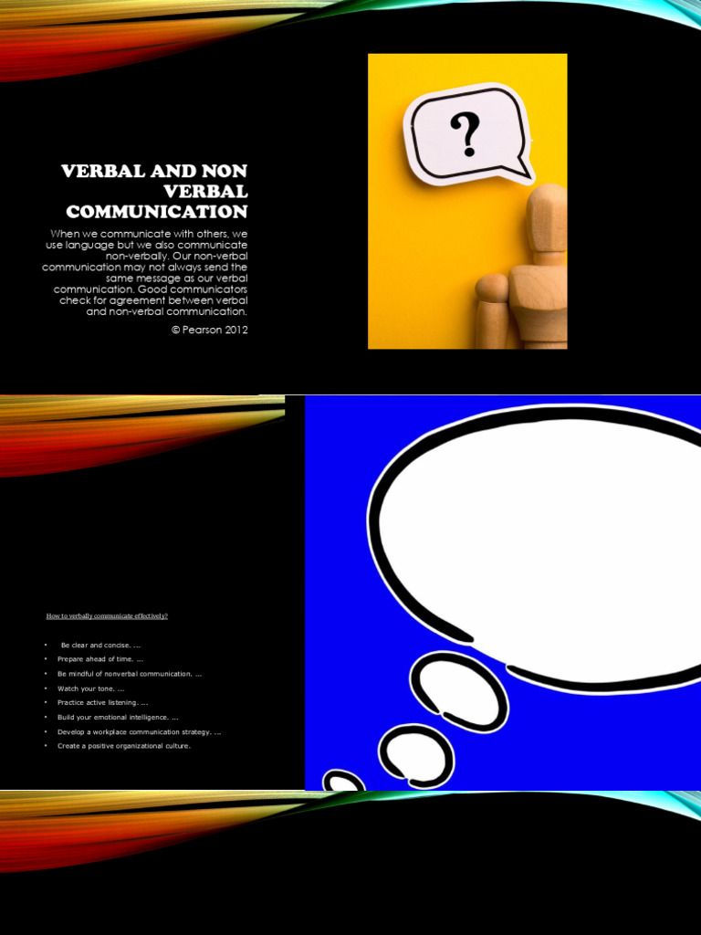 Verbal and Non Verbal Communications | PDF | Nonverbal Communication | Communication