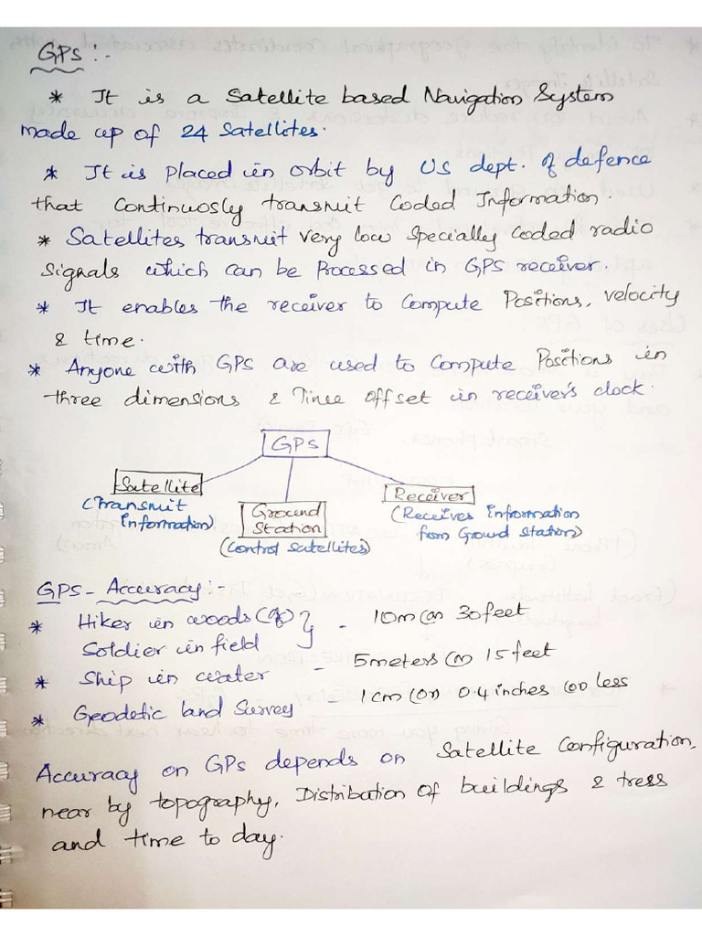 GPS Notes | PDF
