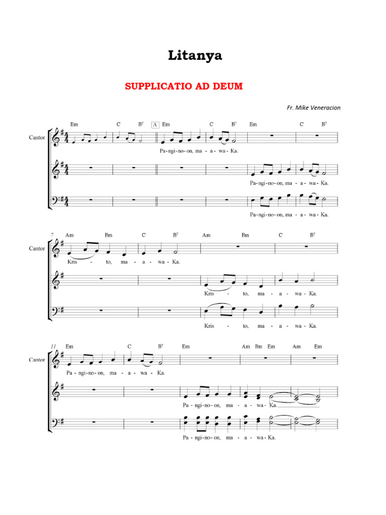 Litany A | PDF