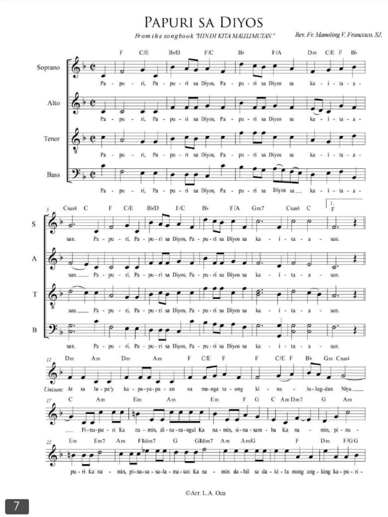Papuri Sa Diyos | PDF