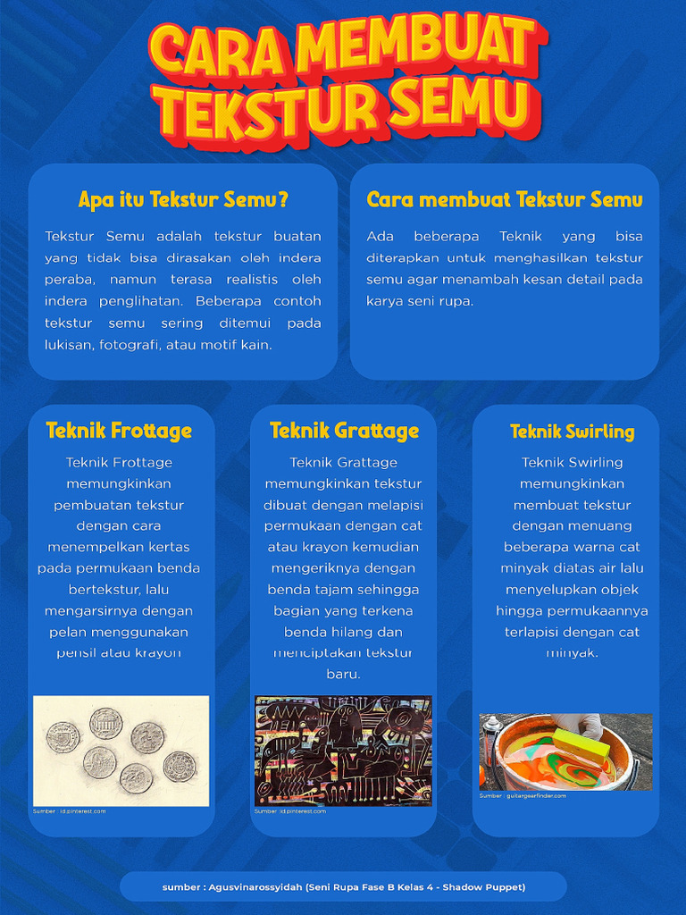 4 Infografis - Teknik Membuat Tekstur Semu | PDF
