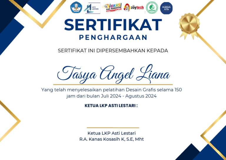 Sertifikat Tasya PDF | PDF