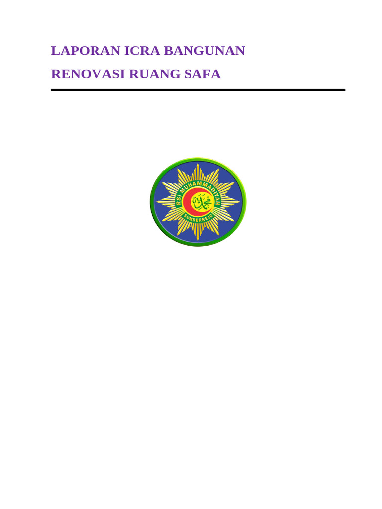 Laporan Ijin ICRA Bangunan Ruang Linen Laundry RSIM | PDF