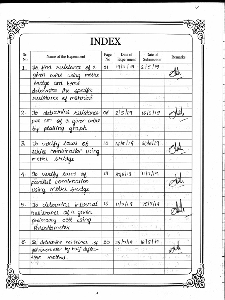 Physics Practical File | PDF