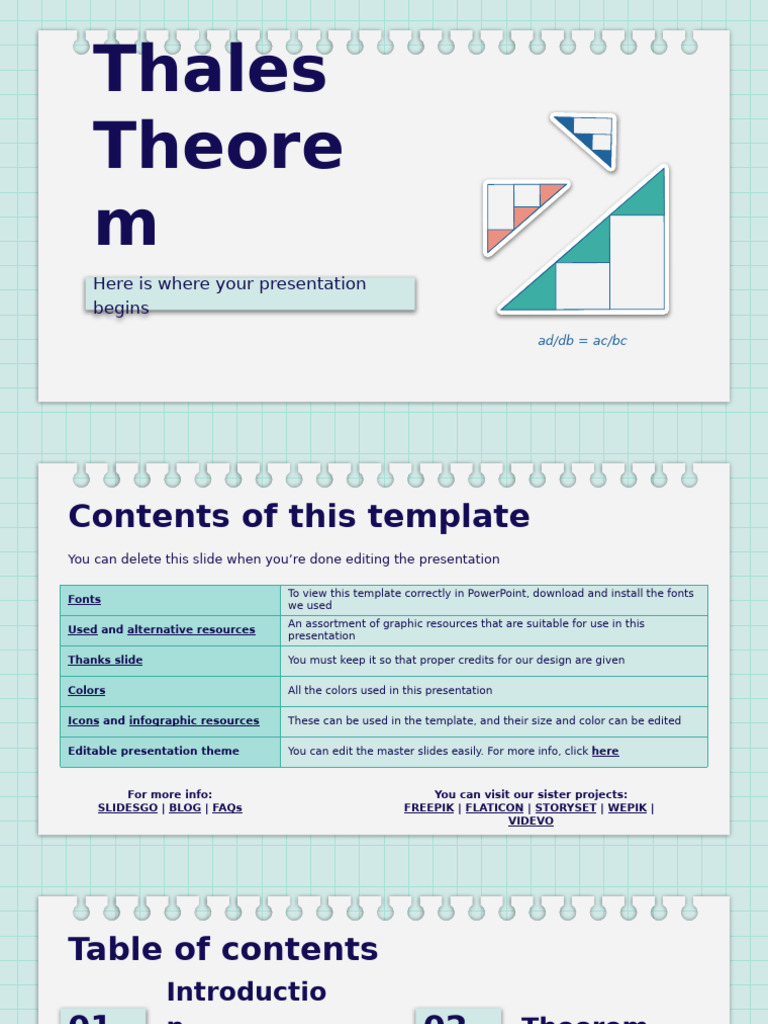 Thales Theorem Presentation Guide | PDF | Planets | Mercury (Planet)