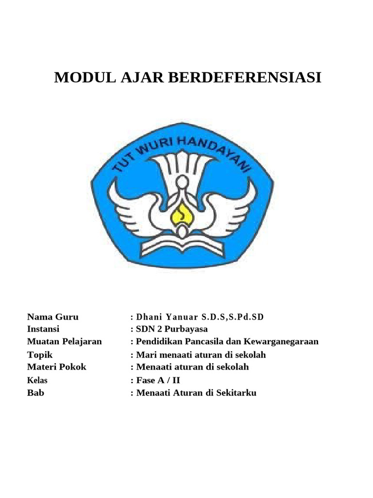 Modul Ajar Berdiferensiasi | PDF