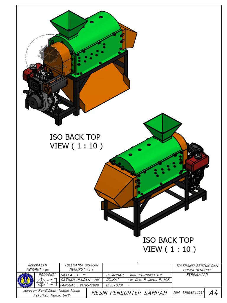 Mesin Pensortir Sampah (Trash Sorting Machine) | PDF