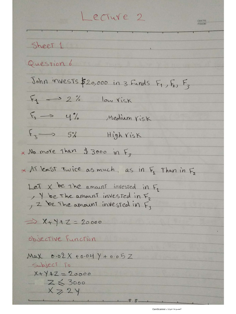 Operations Research Lecture 2 | PDF