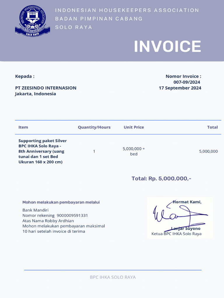 Invoice IHKA PDF | PDF