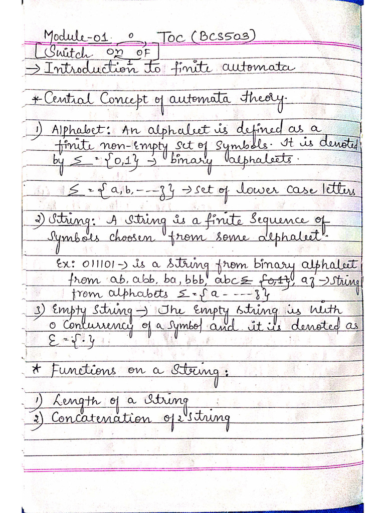 Theory of Computation | PDF