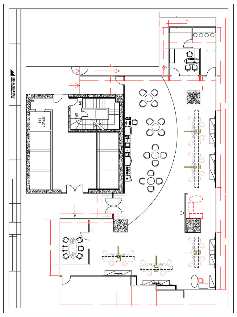 Layout Rencana BCA Prioritas Wisma Asia1 Lt4 Model (1A) | PDF
