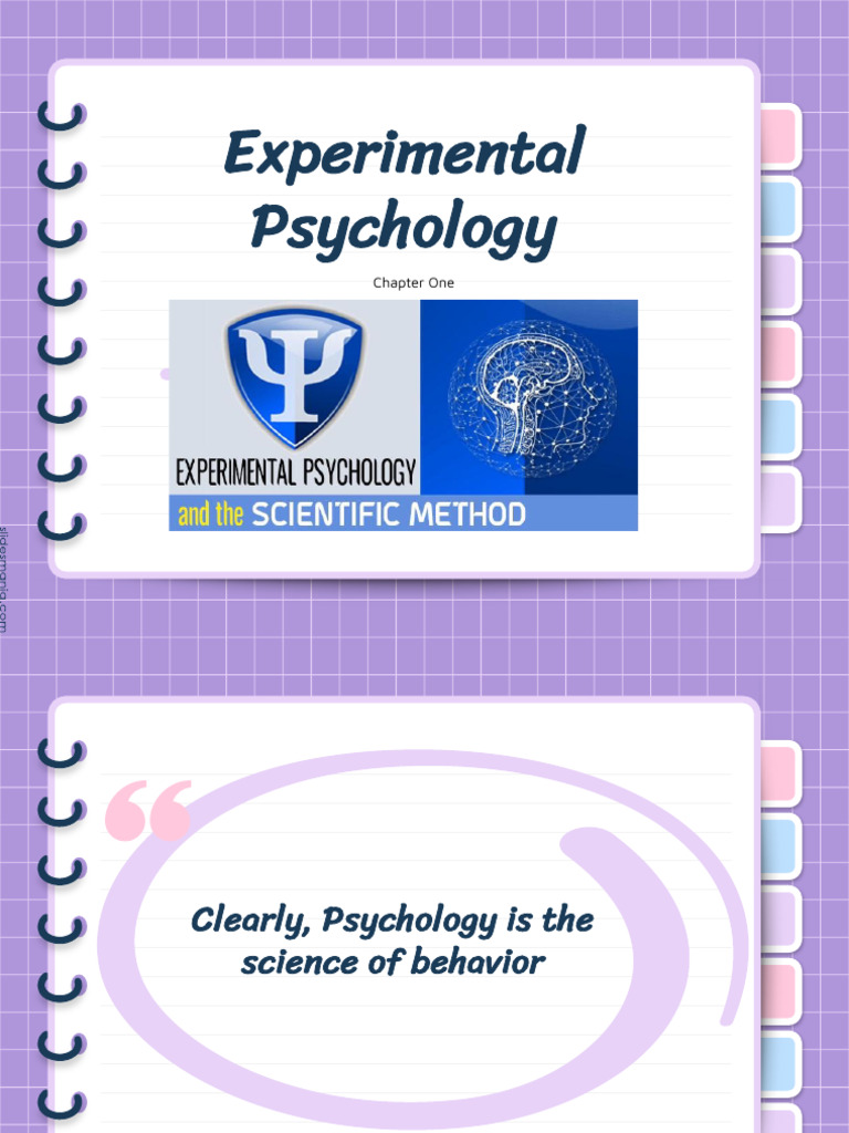 Chapter 1 Introduction To Experimental Psy | PDF | Experiment ...