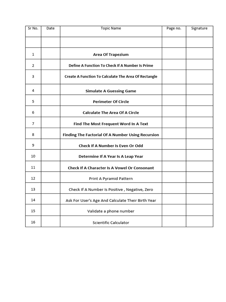 SR No | PDF