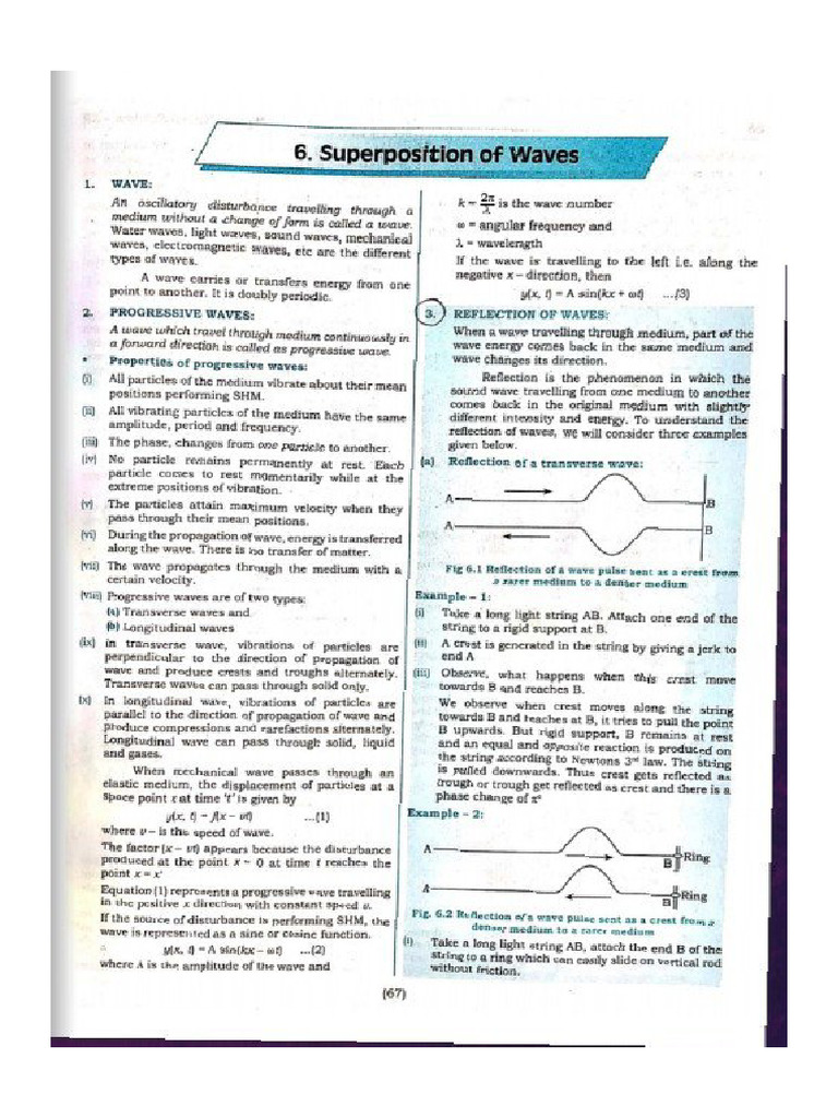 Superposition of Waves | PDF
