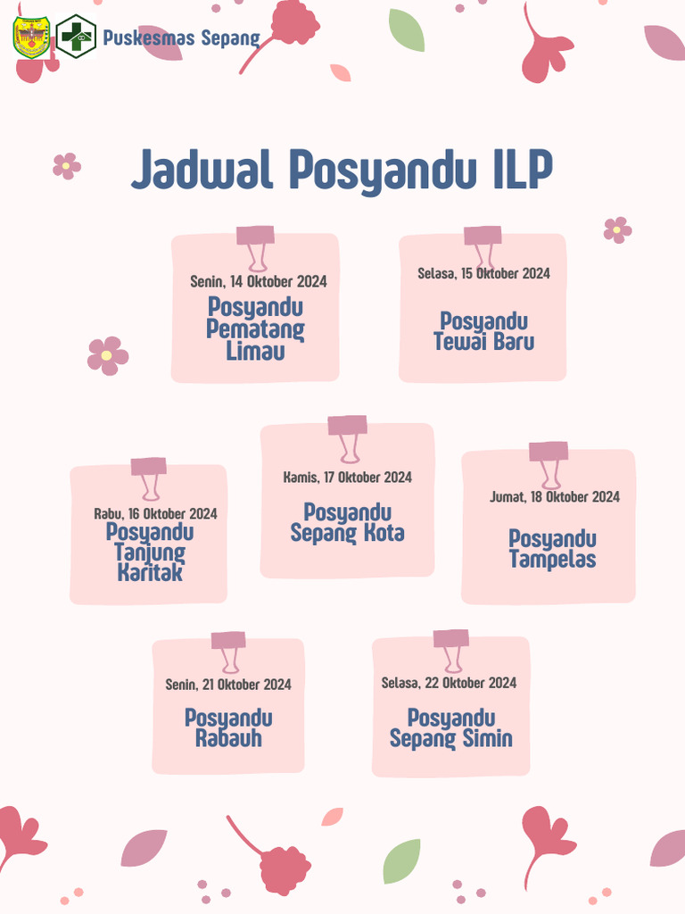 Jadwal Posyandu ILP | PDF
