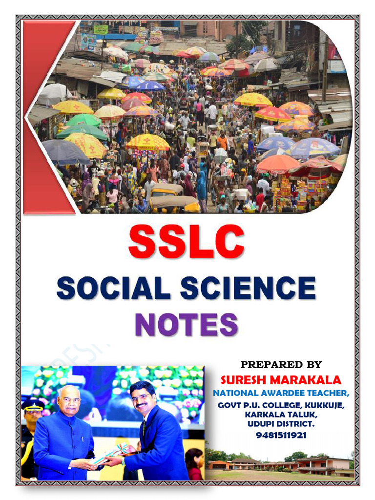 SSLC Social Science Notes: Chapter 1 | PDF