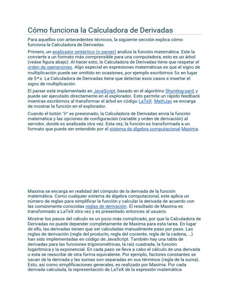 Como Funciona | PDF | Analizando | Derivado