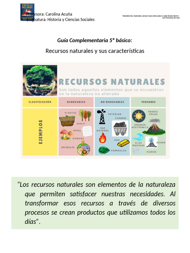 Guía Complementaria 5º Básico | PDF