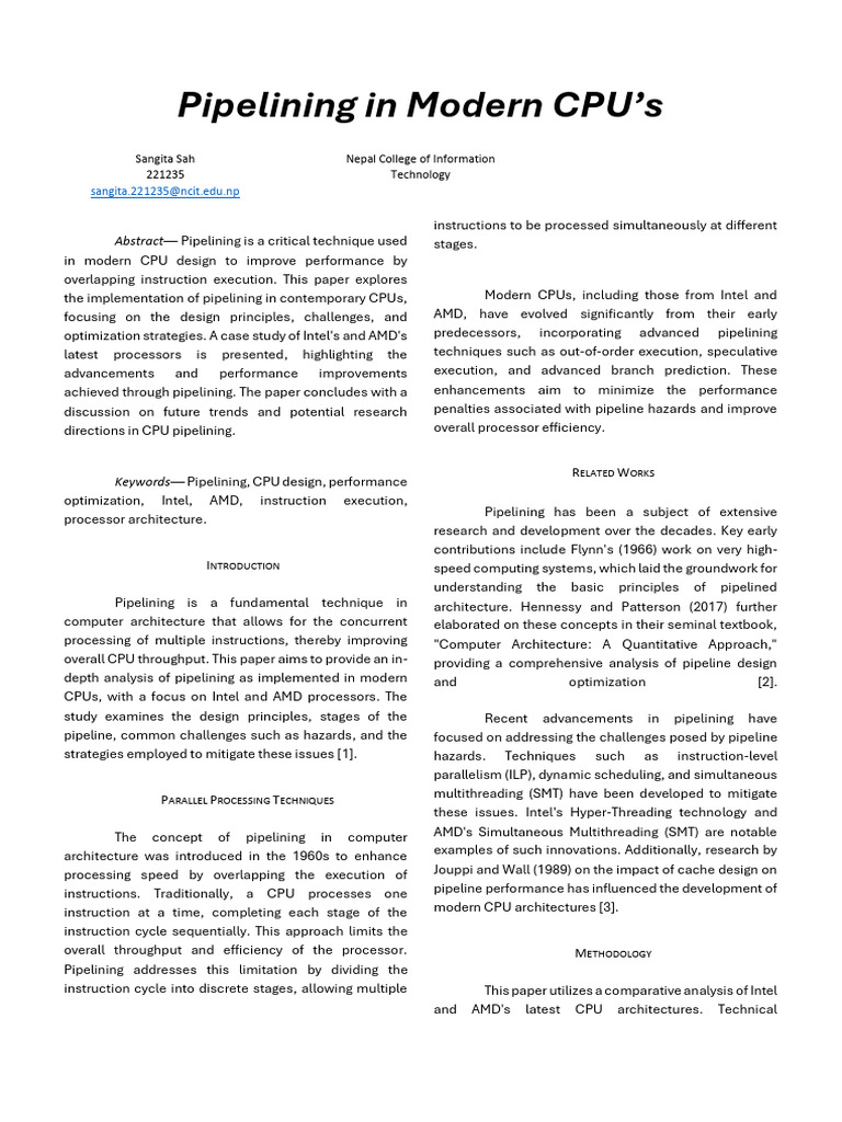 1 | PDF | Central Processing Unit | Computer Architecture