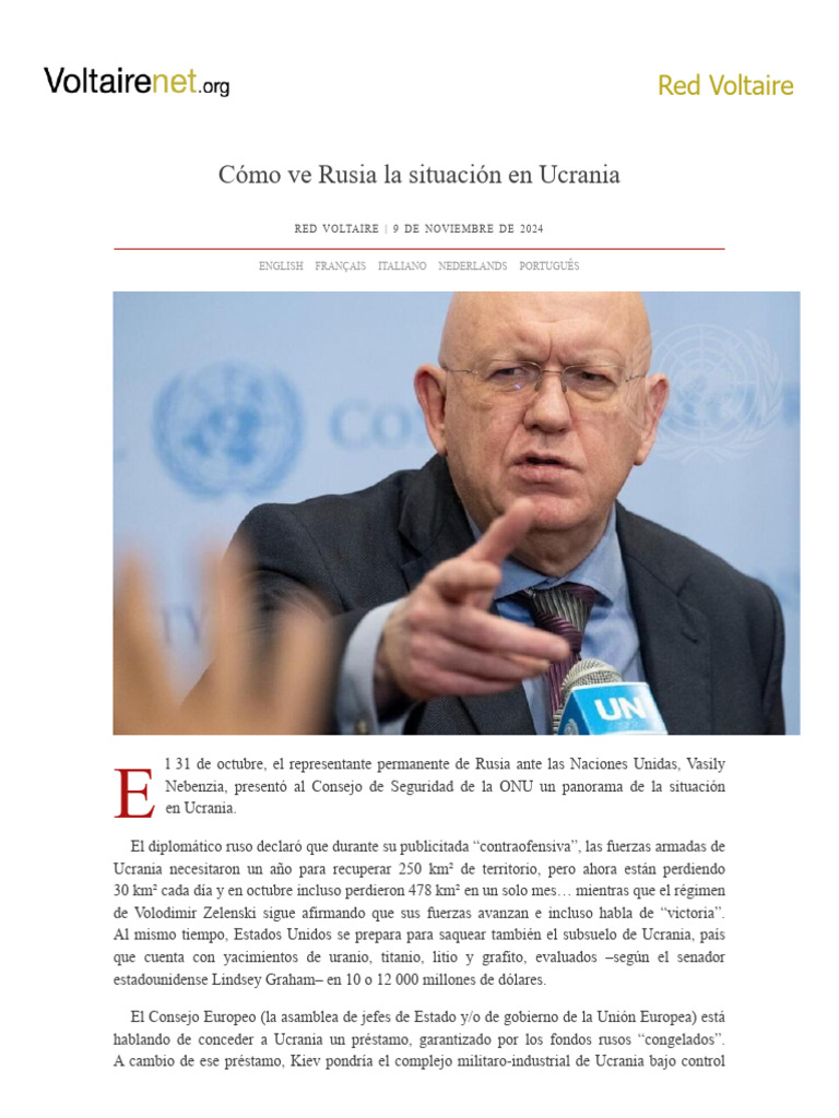 Cómo Ve Rusia La Situación en Ucrania | PDF | Rusia | Política mundial