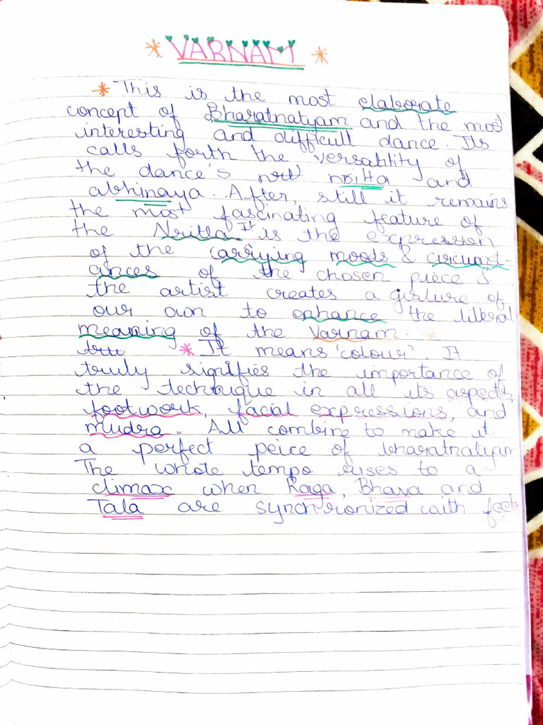 Varnam Bharatnatyam | PDF | Teaching Methods & Materials