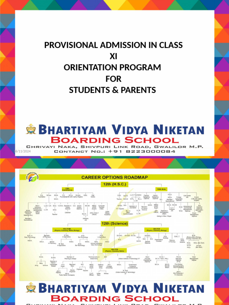 Class XI Orientation Program 2024 | PDF