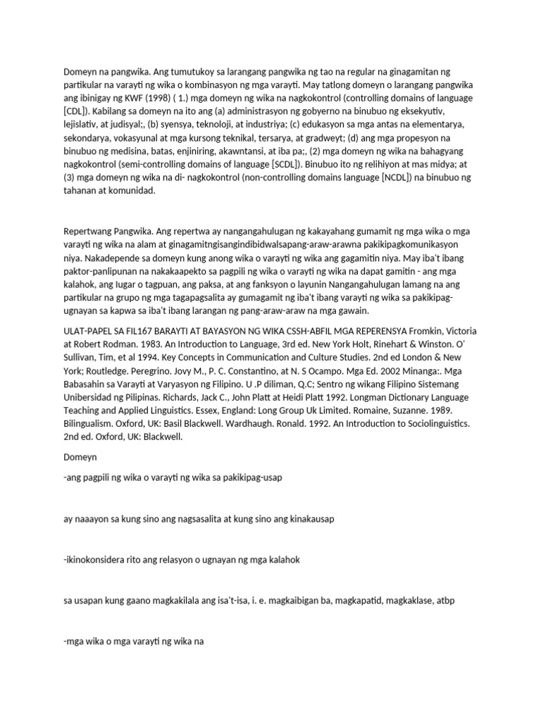 Domeyn Na Pangwika | PDF