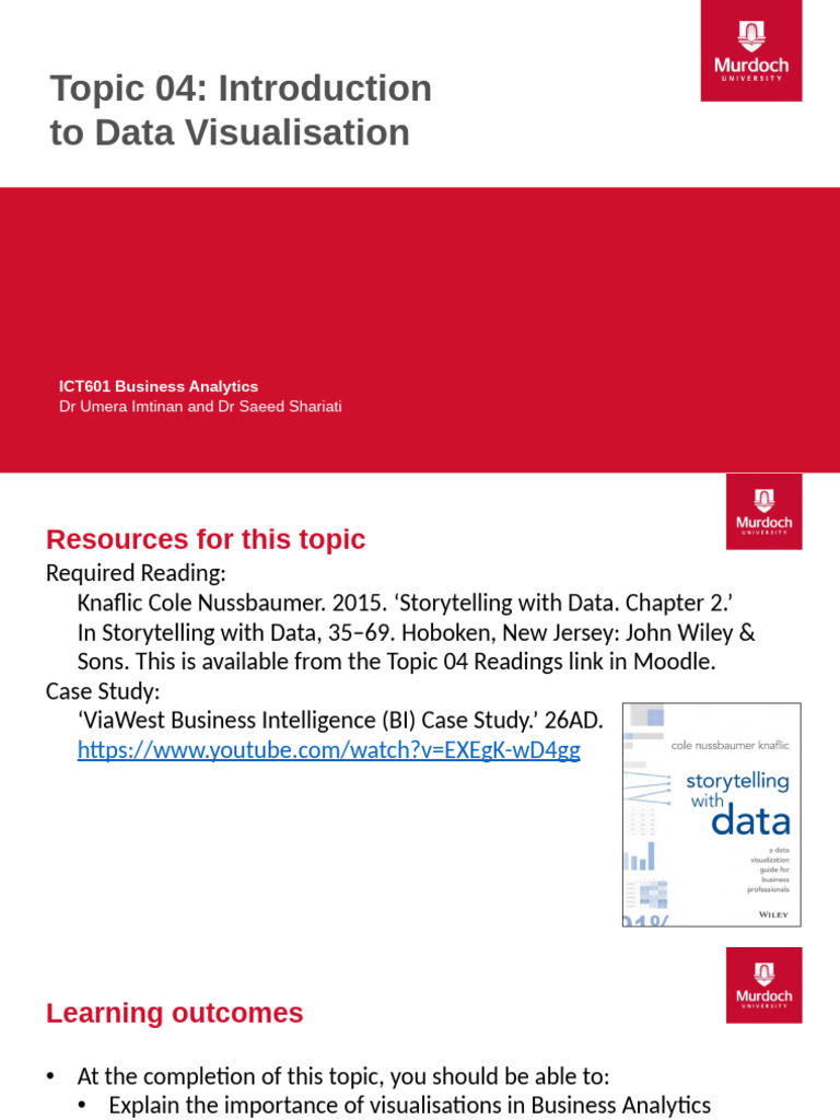 Topic 04-Introduction To Data Visualisation | PDF | Cognitive Science | Cognition