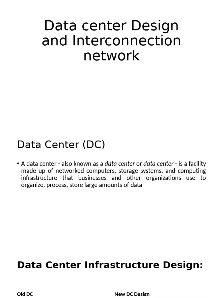 Data Center Design and Interconnection Network | PDF | Data Center | Computer Network