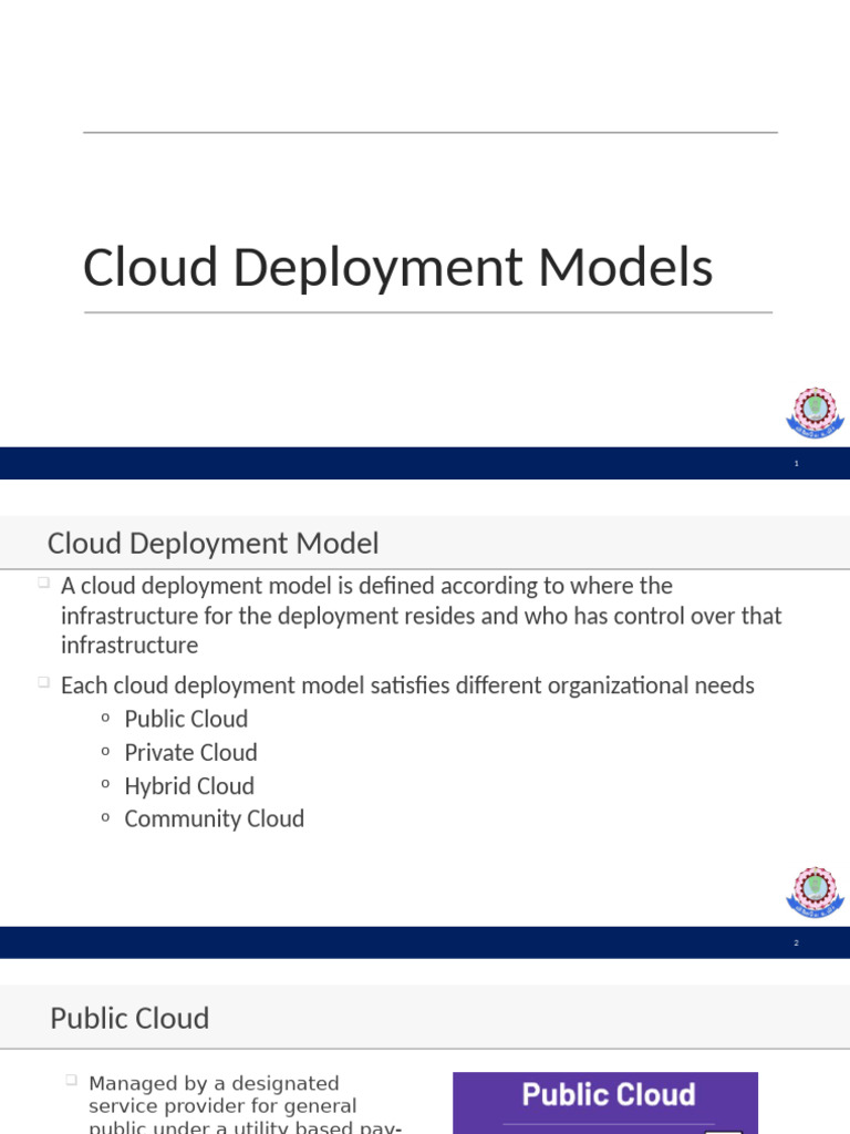 Cloud Deployment Models | PDF | Cloud Computing | Virtualization