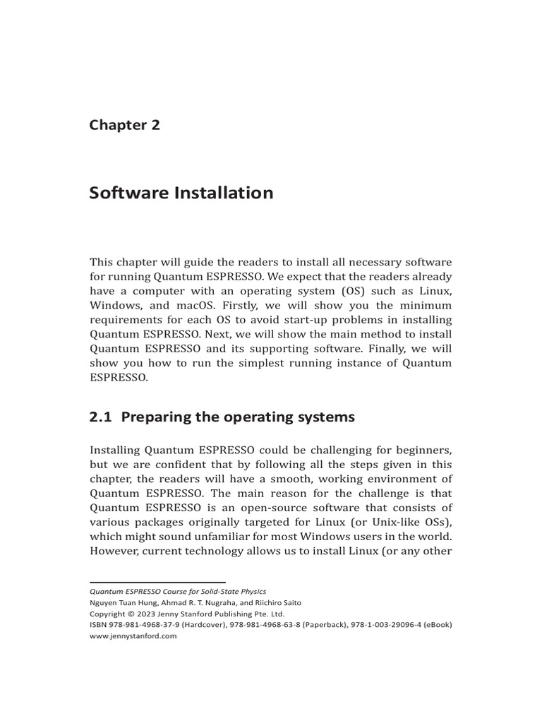 Chapter 2 - Software Installation | PDF | Microsoft Windows | Operating System