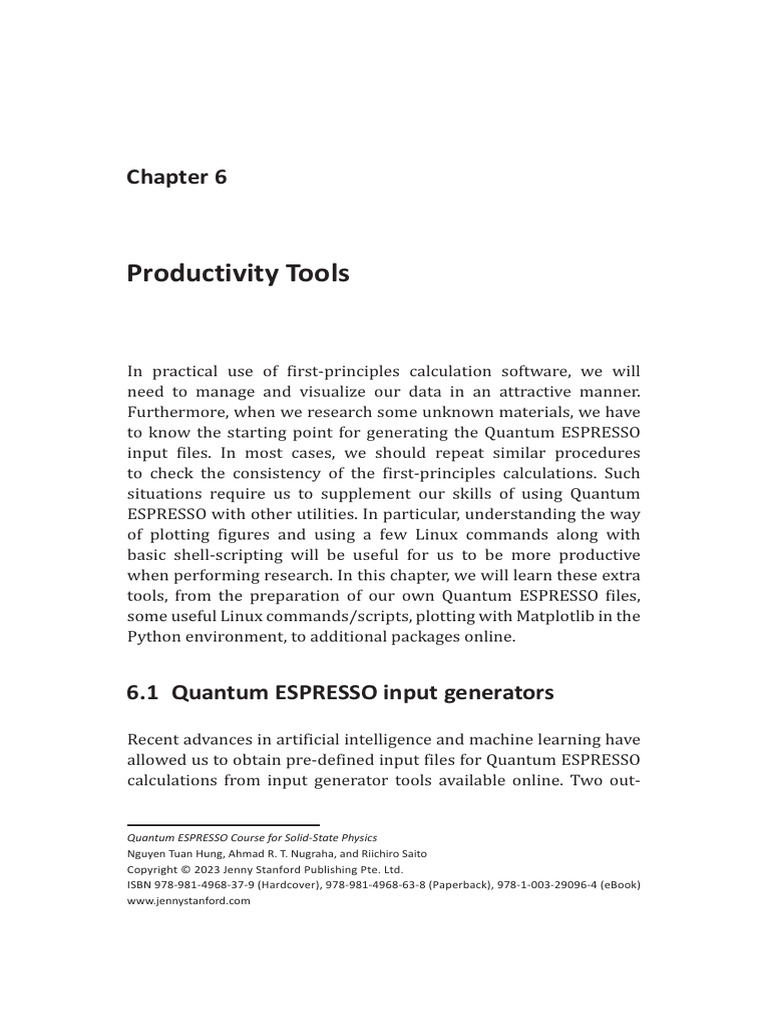 Chapter 6 - Productivity Tools | PDF | Computer File | Directory (Computing)