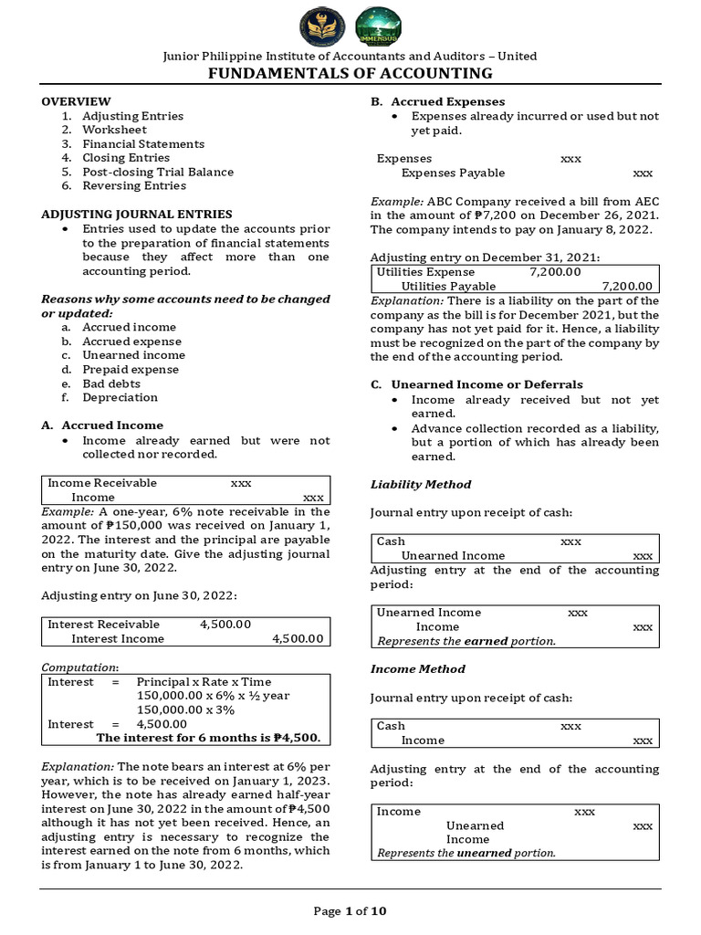 02 - FUNAC - Completing The Accounting Cycle | PDF | Debits And Credits | Depreciation