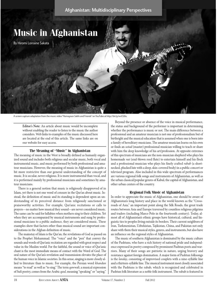 Music in Afghanistan | PDF | Afghanistan | Taliban
