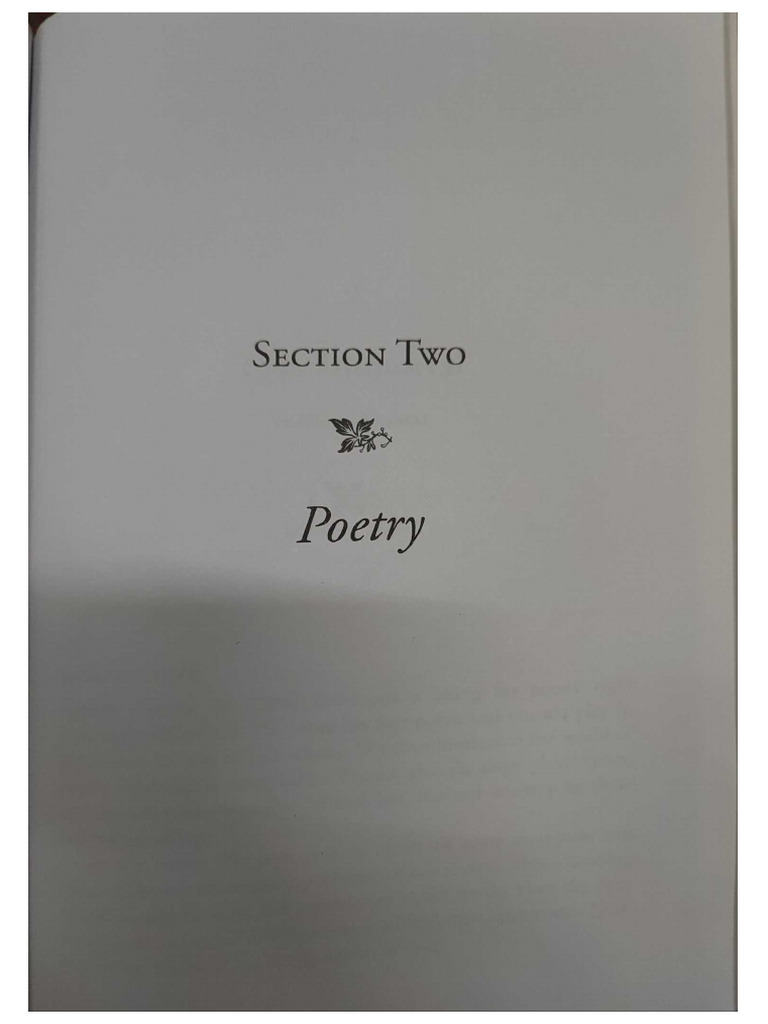 BCA English - Poems | PDF