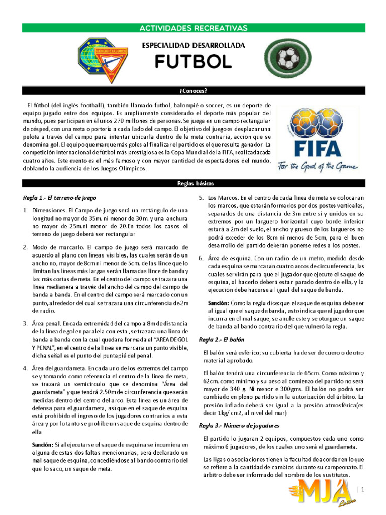 Especialidad Futbol | PDF